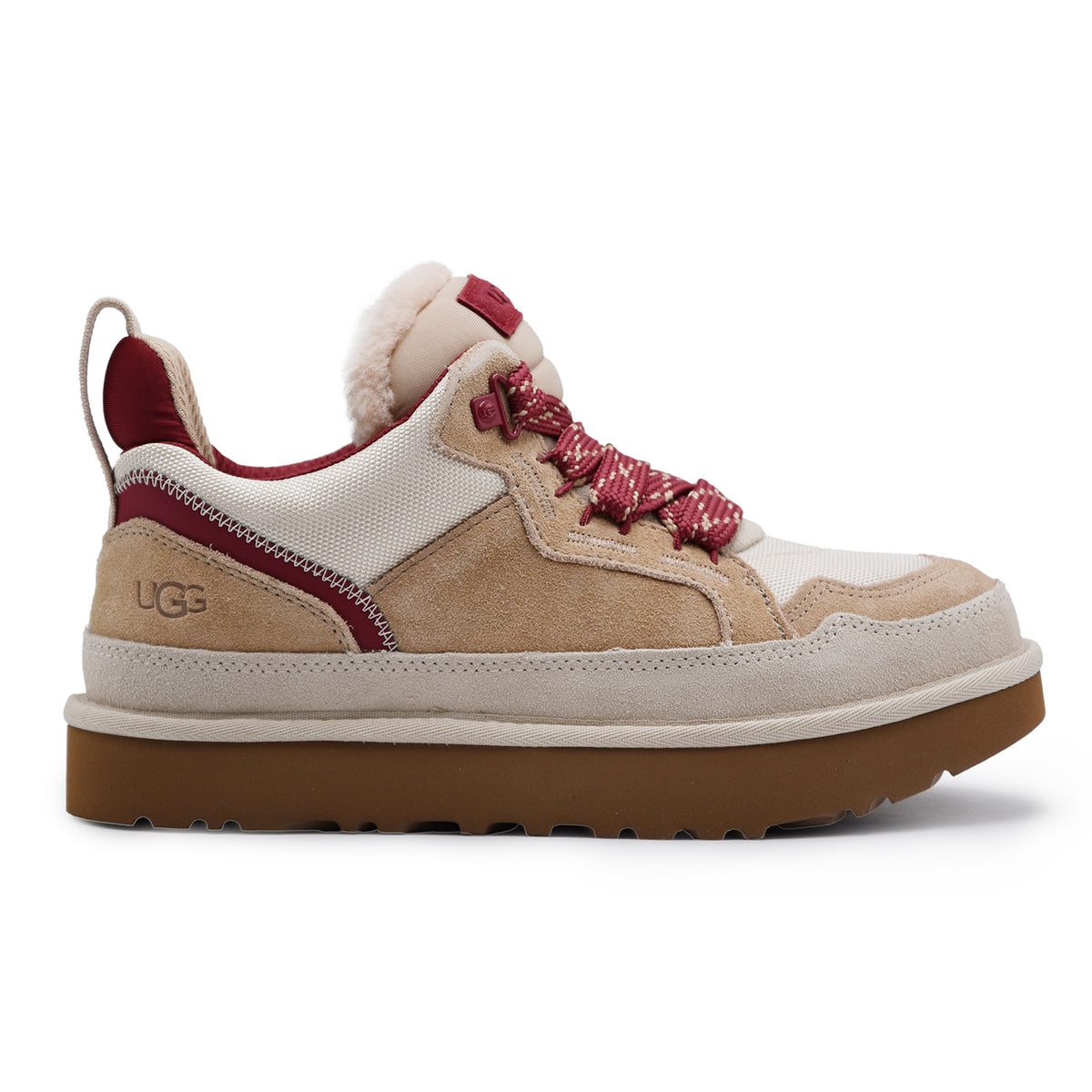 Sneakers UGG Lowmel Uomo Driftwood Beige Biking Red Versatile | Sabot ...