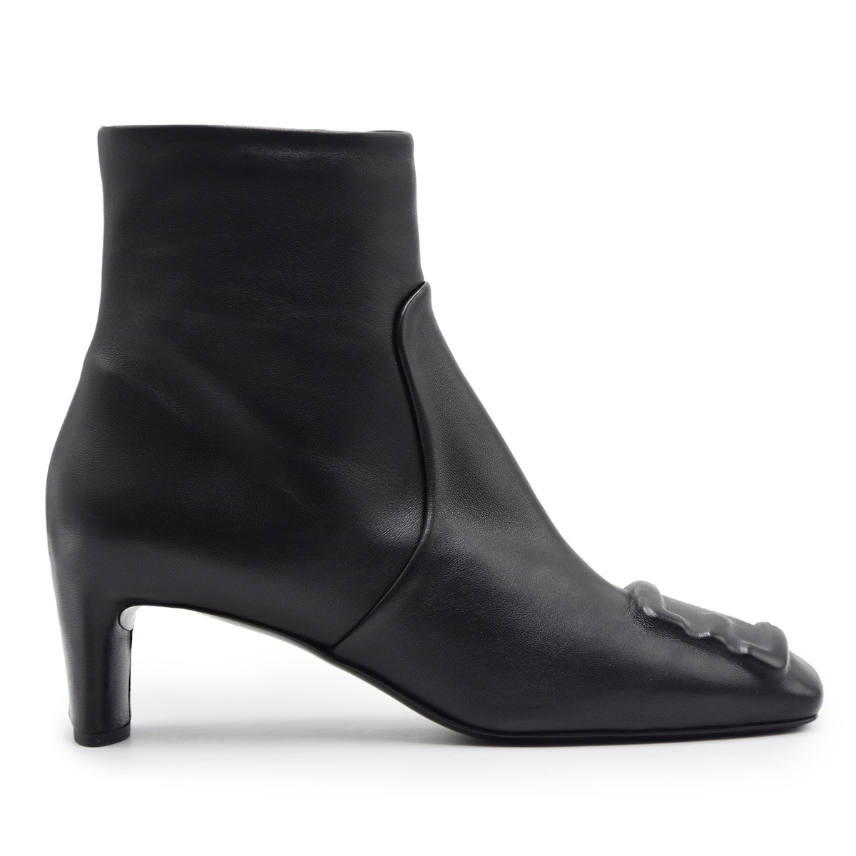 Del Carlo Women's Black Leather Ankle Boots with a Refined Style ...