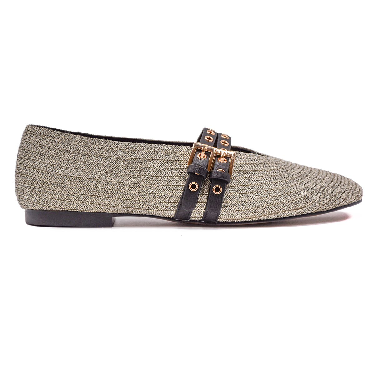 Ballerine Bibi Lou Donna Rafia Xera Flat Con Fibbie Regolabili | Sabot ...