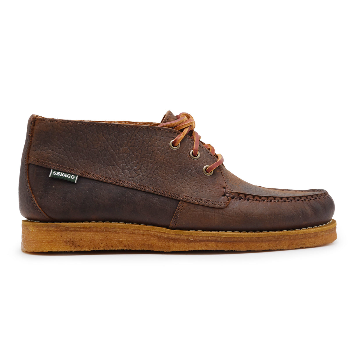 Polacchini Sebago Uomo Pelle Marrone Conciata DAKOTA MUSTANG | Sabot Arezzo