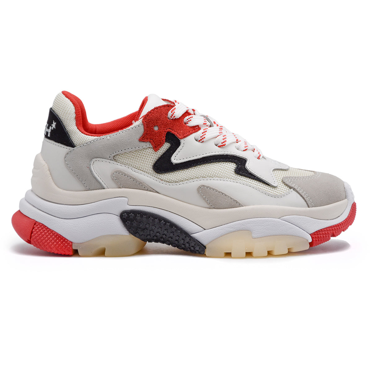 Ash Addict Sneakers Grigio Rosso Volumi Ampi Linee Morbide Donna ...