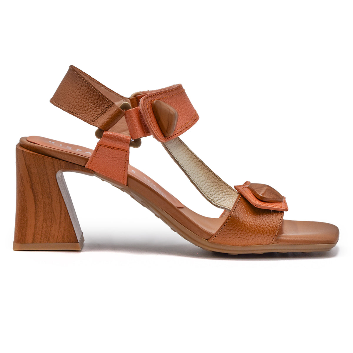 Sandalo Donna Hispanitas Di Color Cuoio E Arancio Con Tacco | Sabot Arezzo