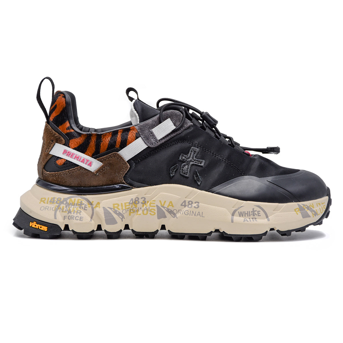 Sneakers Premiata Crossd 374 Donna Nero Mix Di Materiali Pregiati ...