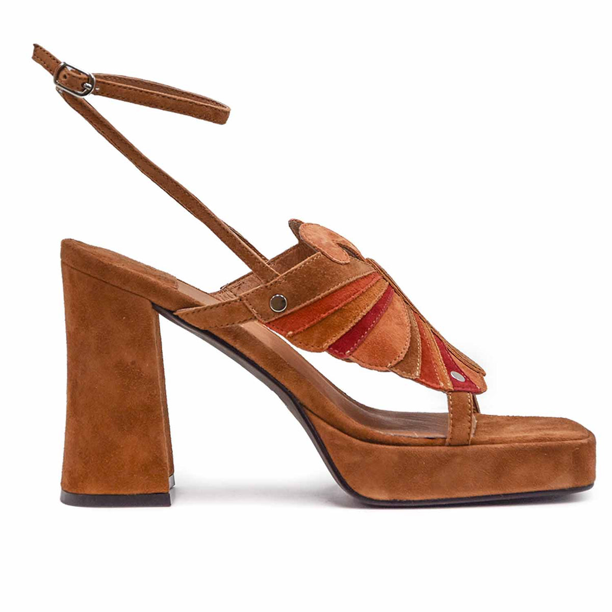 Sandali Jeffrey Campbell Marrone Retro-Chic Con Ricca Vamp Donna ...