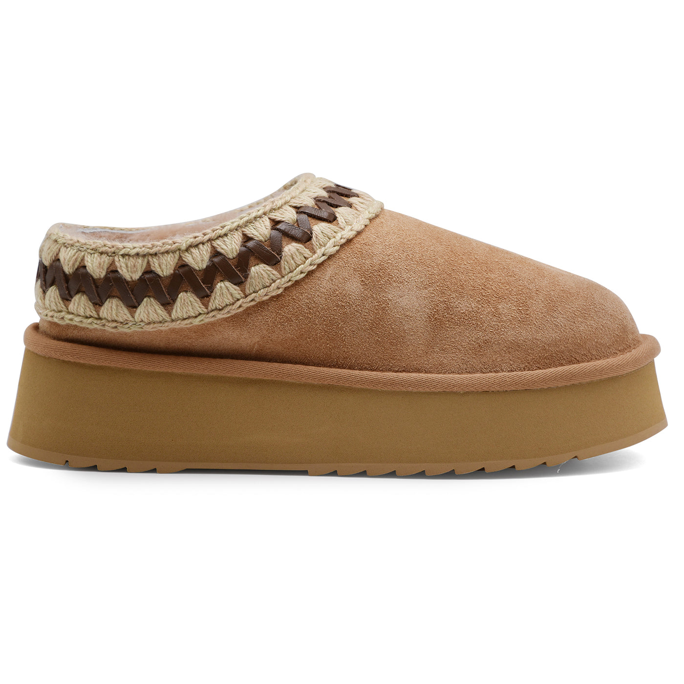 Mou Women's Platform Clog in Savana Suede, Warm and Fashionable | Sabot ...