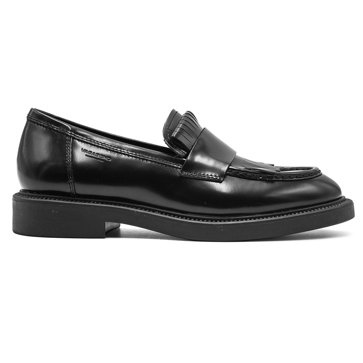 Mocassini Vagabond Alex Nero Dalla Suola Robusta In Gomma Donna | Sabot ...
