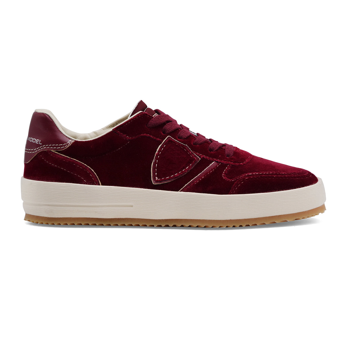Sneakers Philippe Model Donna Nice Pregevole Velluto Bordeaux | Sabot ...