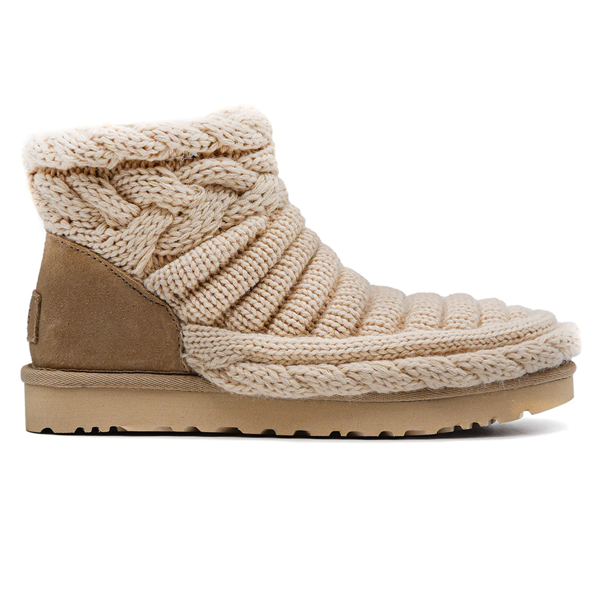 Ugg Chunky Knit Natural Donna Stivaletti Lavorazione Uncinetto | Sabot ...